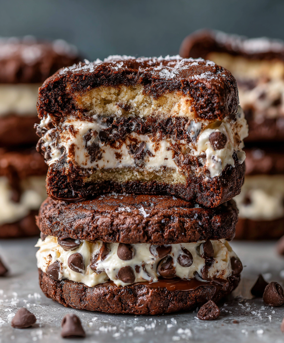 Brownie Cookie Dough Sandwich Cookies: An Amazing Ultimate 7-Layer ...