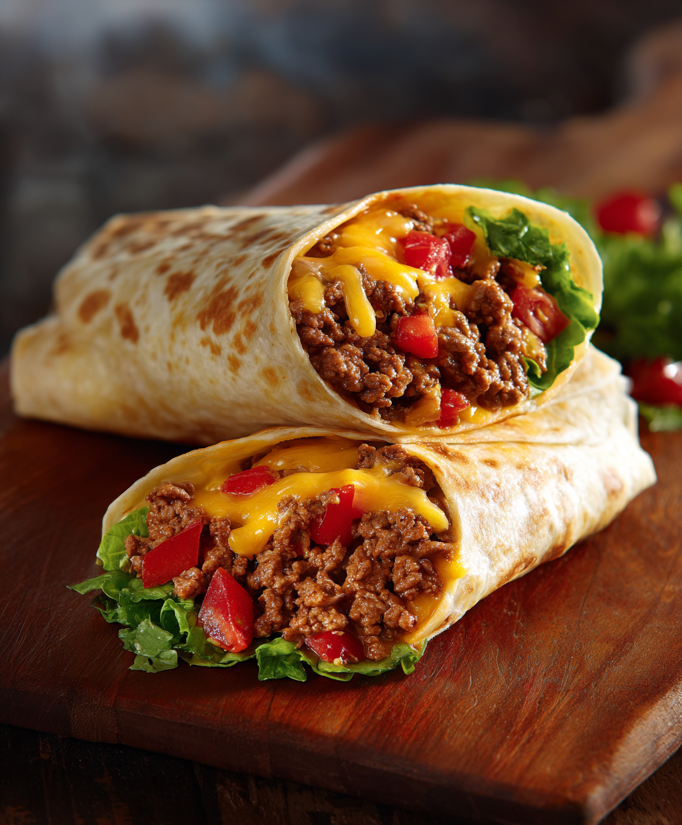 A Melty, Meaty Comfort: Nacho Cheese Beef Wrap - foodfusion.runoflif.com