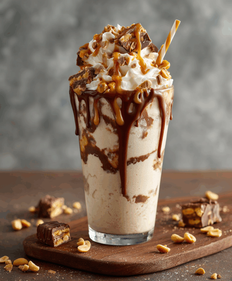 A Milkshake That Tastes Like Nostalgia: Decadent Snickers Bar Milkshake ...