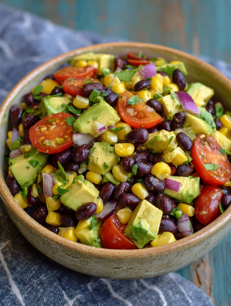 Black Bean Corn Avocado Salad Recipe - foodfusion.runoflif.com