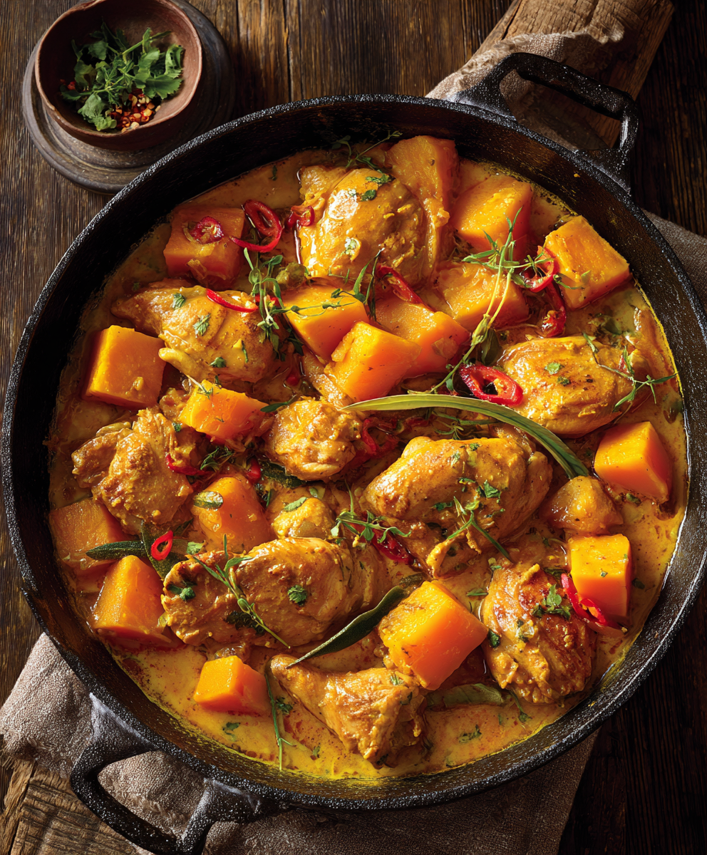 Chicken and Pumpkin Thai Curry - foodfusion.runoflif.com