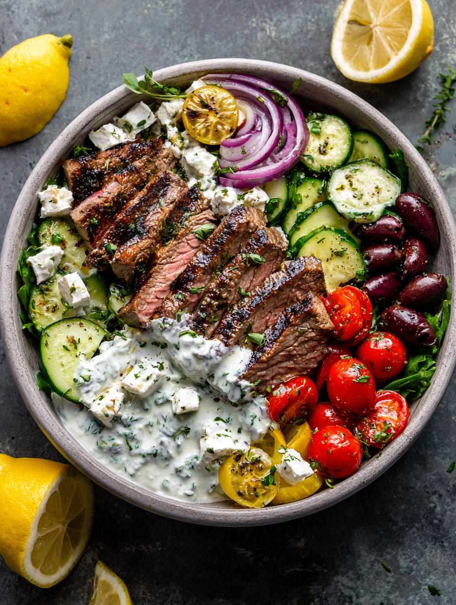 Mediterranean Steak Bowl Recipe - foodfusion.runoflif.com