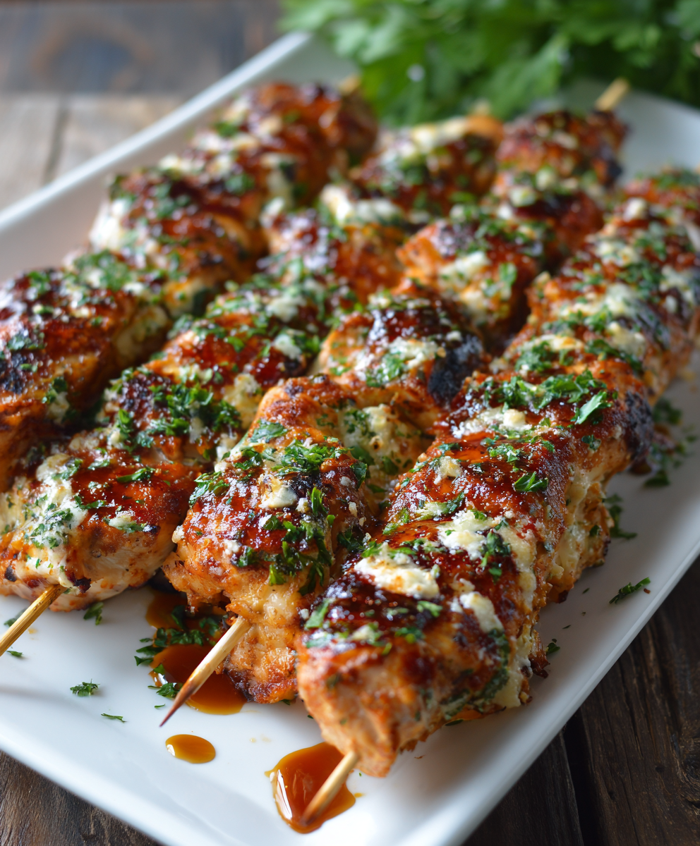 Spicy Parmesan Garlic Chicken Skewers: A Bold, Cheesy BBQ Favorite ...