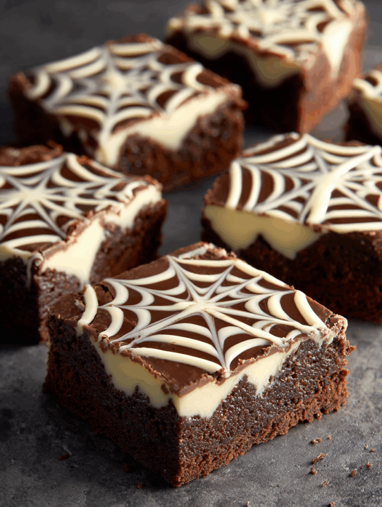 Spider Web Halloween Brownies Recipe - foodfusion.runoflif.com