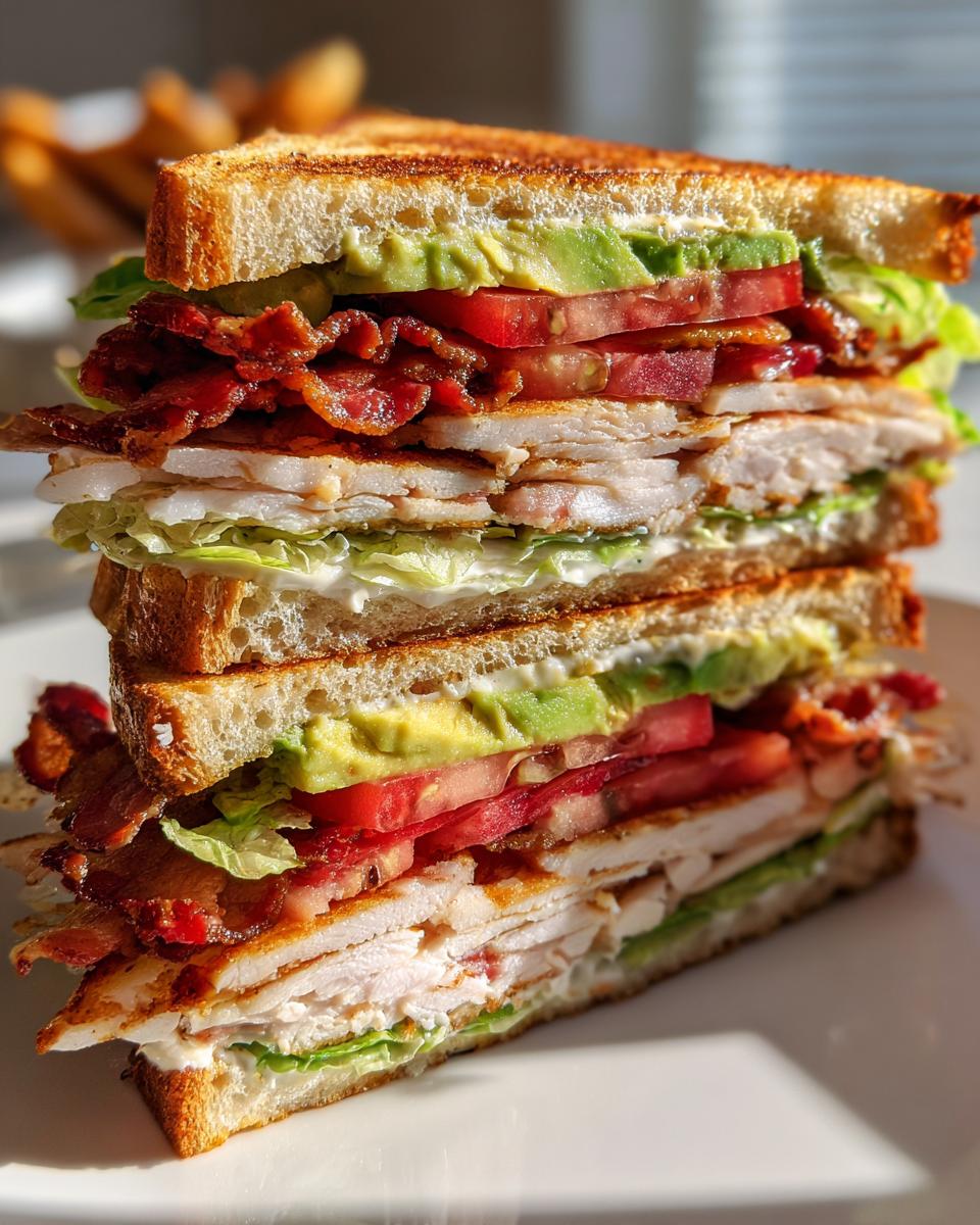 Irresistible Turkey Club Sandwich with Bacon in 15 Minutes - foodfusion ...